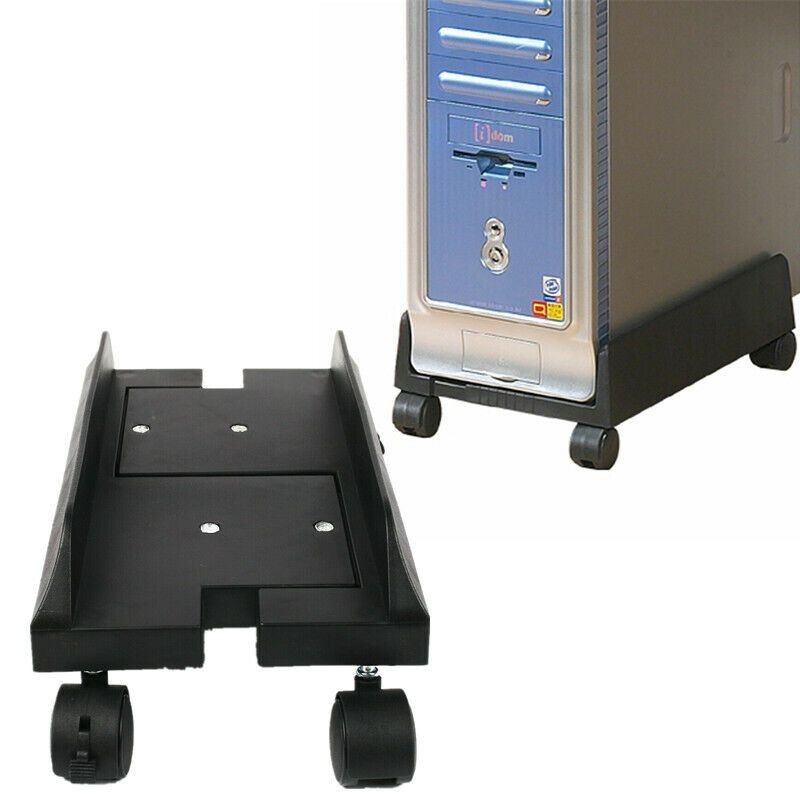 【COD】CPU Stand Computer CPU Holder With Rolling Wheel Adjustable Wide ...