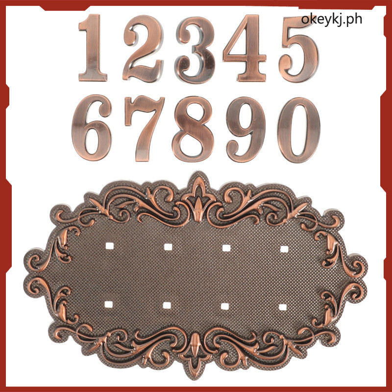 okeykj Mailbox Decoration House Number Personalized Street Signs ...