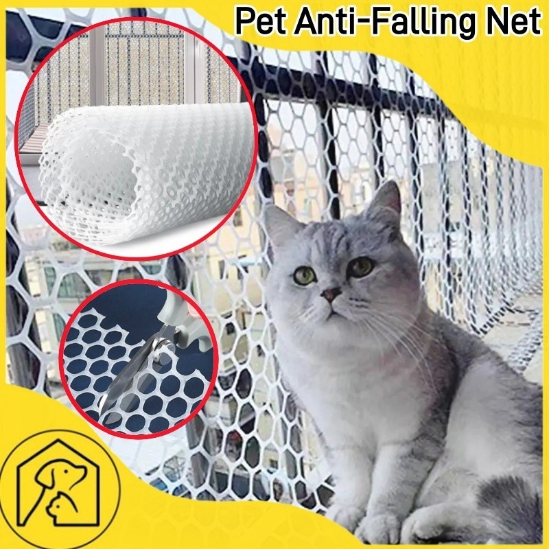 Pet Anti-Falling Net Window Plastic Mesh Fence Balcony Stair Protective ...