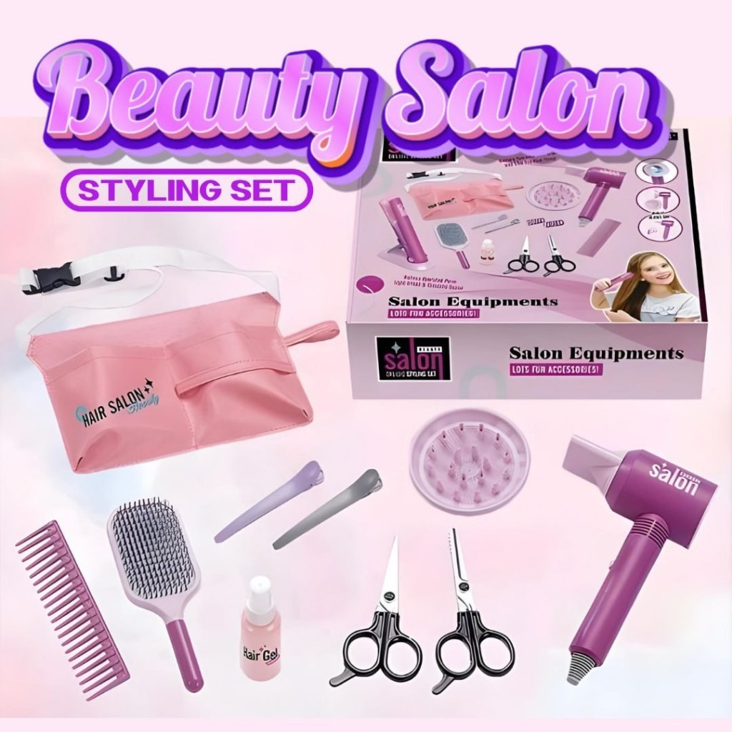 BYJ Salon Beauty Blower Styling for Kids Fashion Pretend Play Toy ...