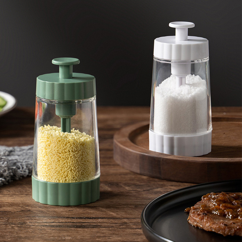 Salt Dispenser salt press bottle spice sugar pepper seasoning bottle ...