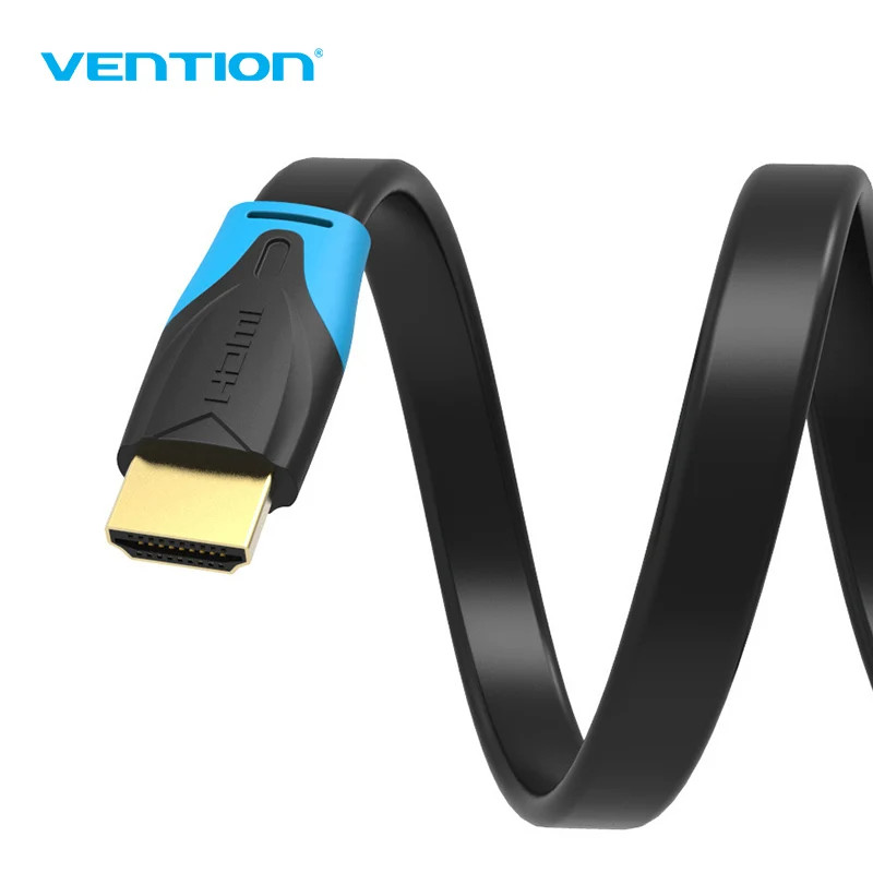 Vention HDMI to HDMI Cable Flat HDMI2.0 Cable Male to Male 4K*2K 18Gbps Supports Ethernet ...