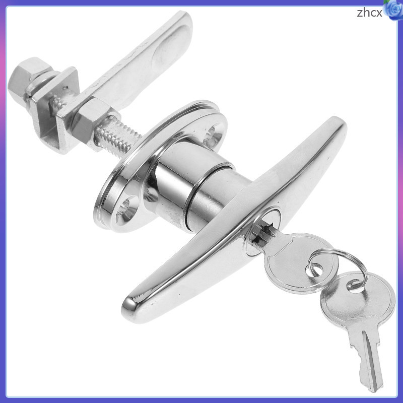 T Shaped Handle Lock Set for Barn Doors with Keys Locking Handle for ...