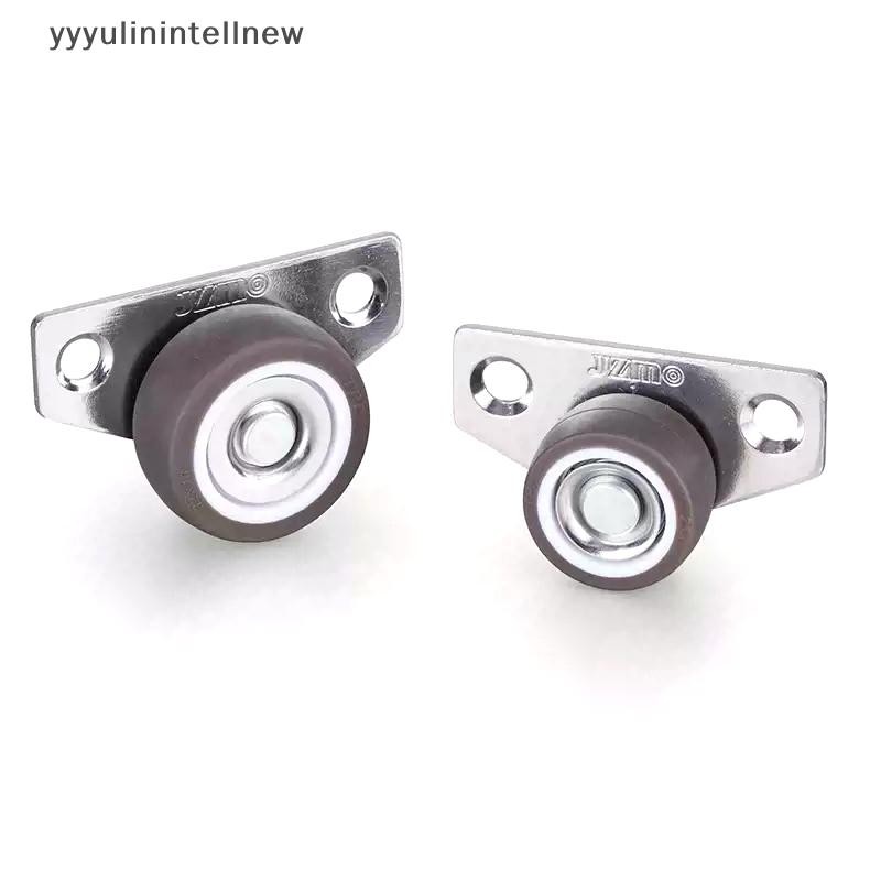 【LMPH】 1/4Pcs Silent Rubber Casters, Drawer Wheels, For Furniture ...