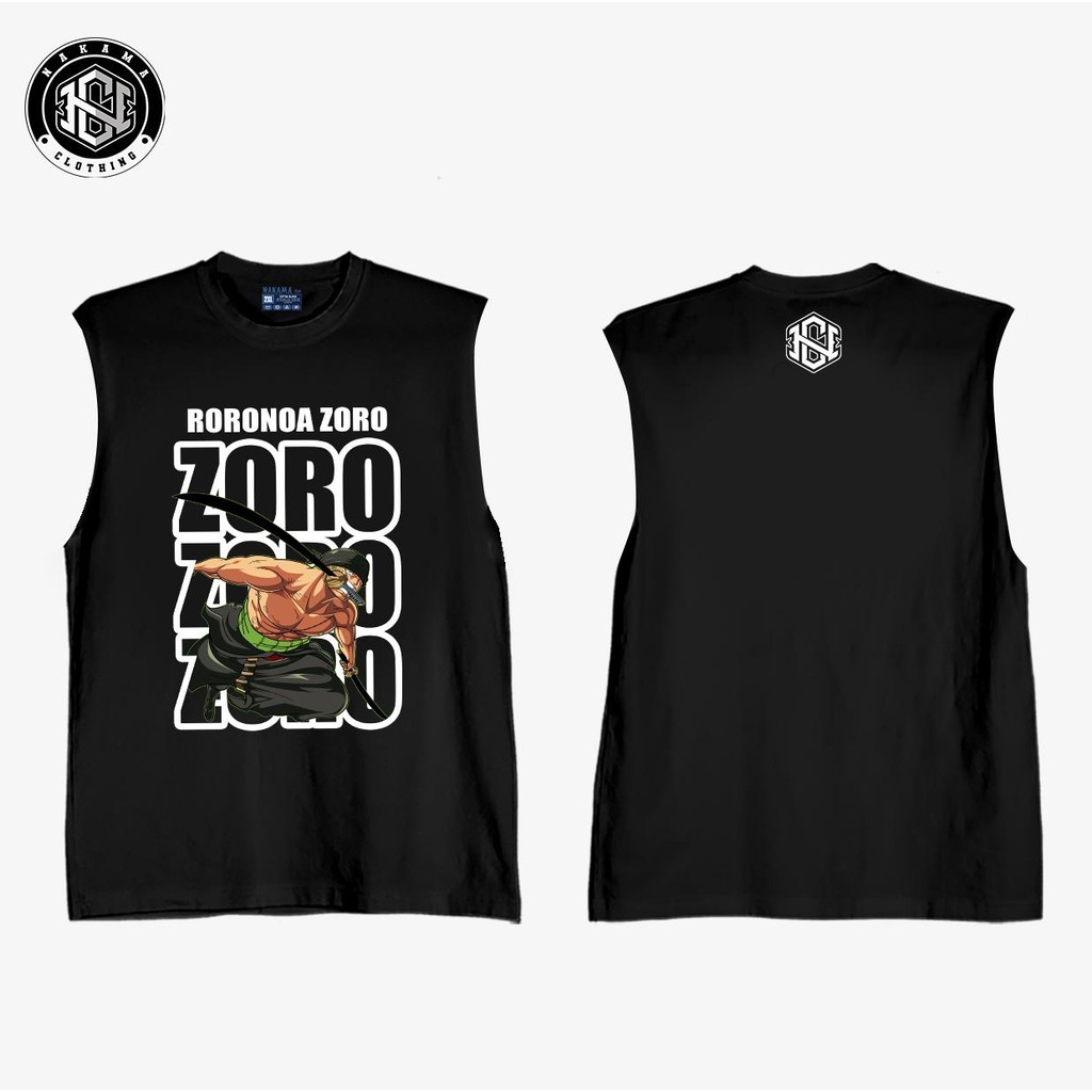 NAKAMA CLOTHING ONEPIECE TOP SANDO ZORO V2 GRAPHIC COTTON TSHIRT FOR ...