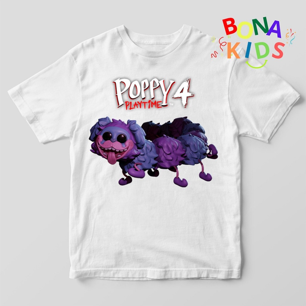 Poppy Playtime Game T-Shirt For Kids 4 PJ Pug a Pillar Shirt Character ...