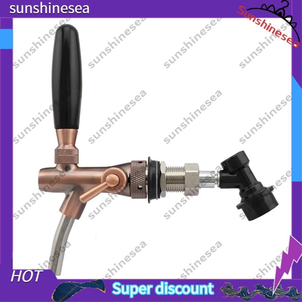 【sunshinesea】Adjustable Draft Beer Tap with Liquid Ball Lock Disconnect ...