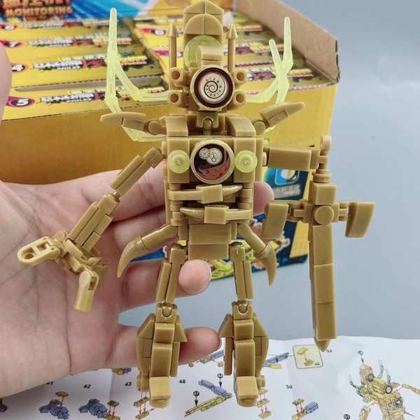 skibidi toilet toy skibidi toilet lego Luminous Titan Clock Man ...