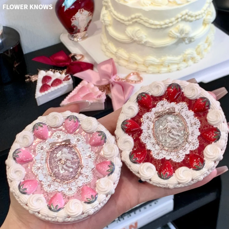 FLOWER KNOWS Powder "Cupid" Strawberry Series Setting Makeup And Oil ...