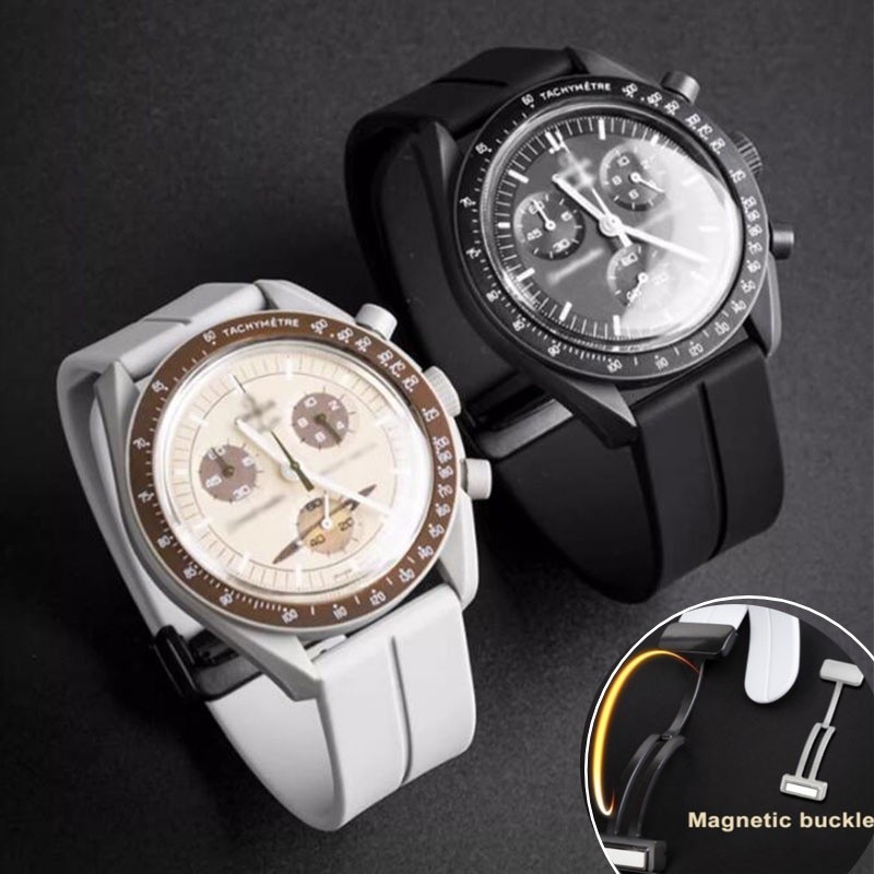 Omega X Swatch Co-Branded MoonSwatch Planet Silicone Magnetic Buckle ...
