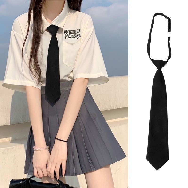 Jk Knot-Free Solid Color Navy Blue Small Long Handle Wine Red Bow Tie ...