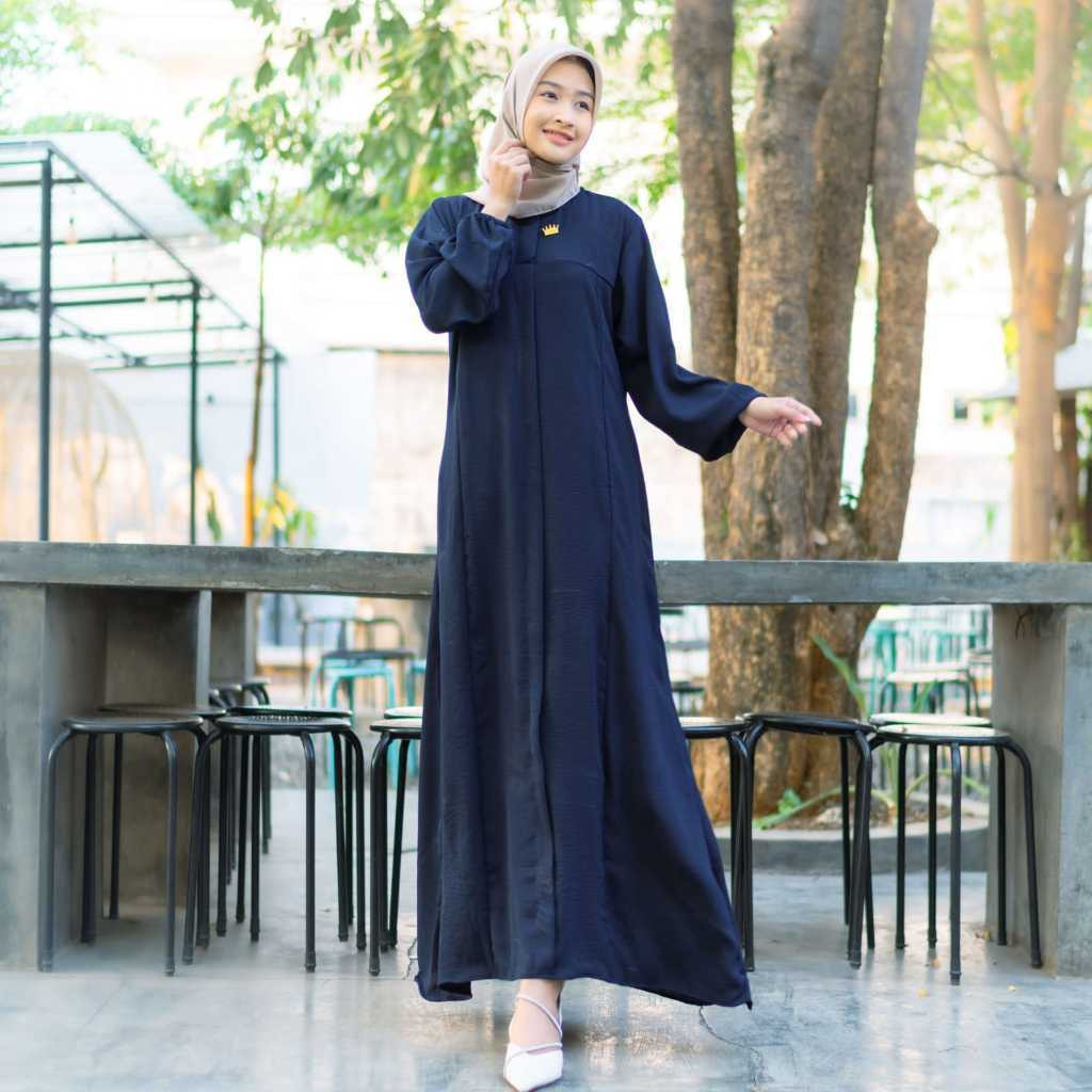 Gamis Abaya Crinkle AIrflow Jumbo / Kayla Latest Model Crinkle Dress ...
