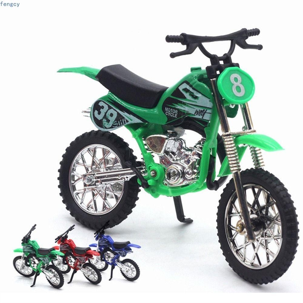 FENGCY Motorcycle Model, Simulated Sliding Function Alloy Motocross Toy ...