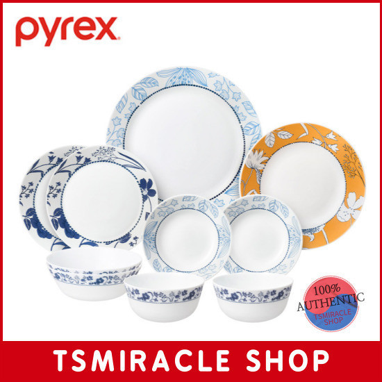 Pyrex Rutherford Dinnerware Set Bowl Plate 10P | Shopee Philippines