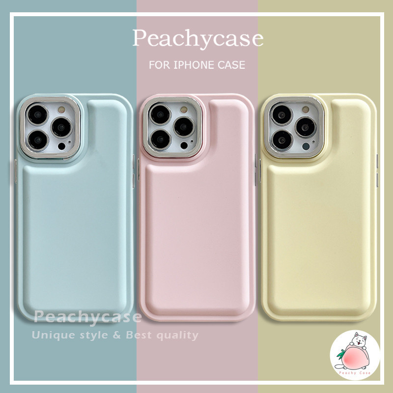 Simple Macaron Candy Color Phone Case Compatible for iPhone 16 15 14 13 ...