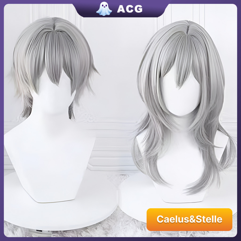 Game Honkai Star Rail Trailblazer Male Caelus Female Stelle Cosplay Wig ...