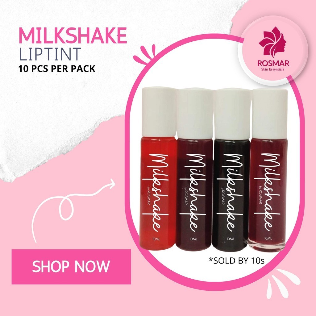 ROSMAR Milkshake Lip Tint 10 pcs / pack | Cheek & Lip Liptint Lipstain ...