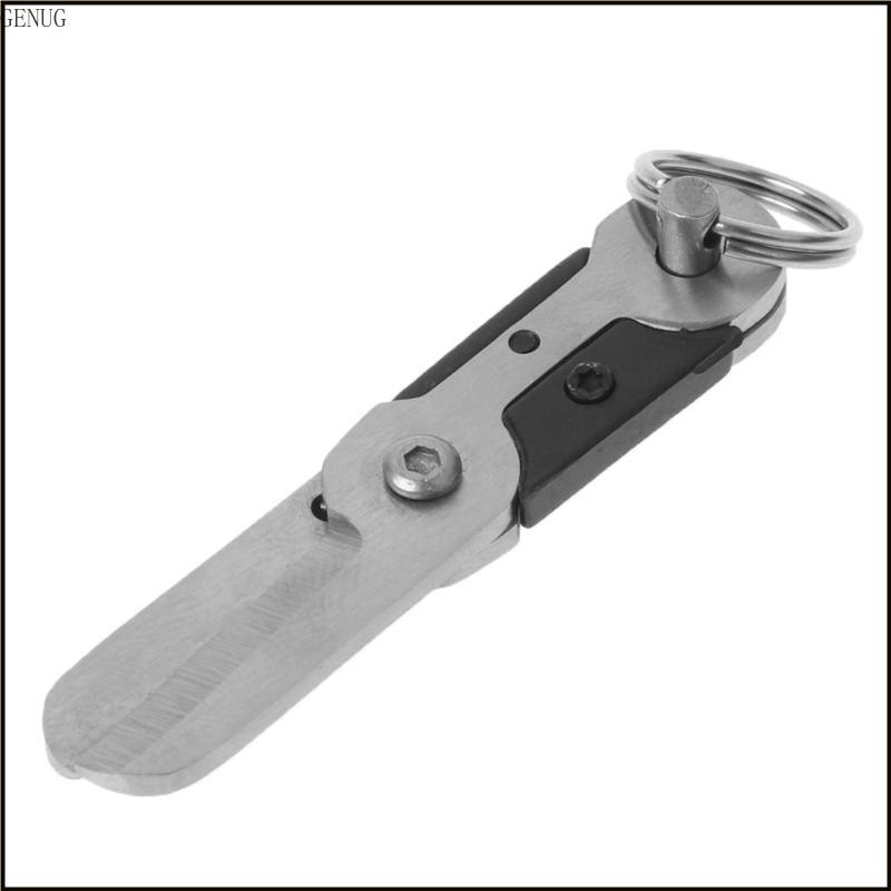 GENUG Outdoor Survival EDC Mini Spring Scissor Pocket Tool for Key ...