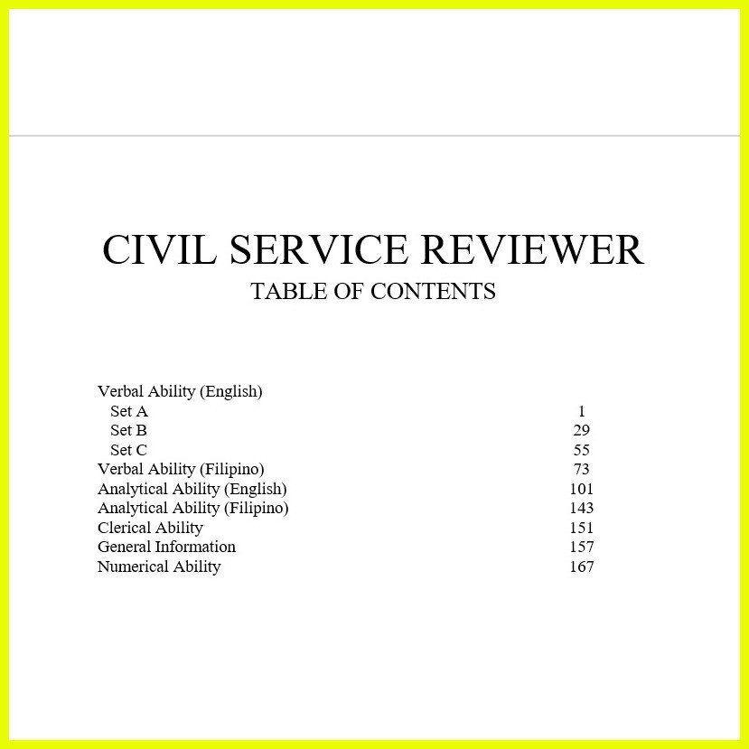 【hot sale】 Civil Service Exam Reviewer (For 2024 and 2025 exams ...