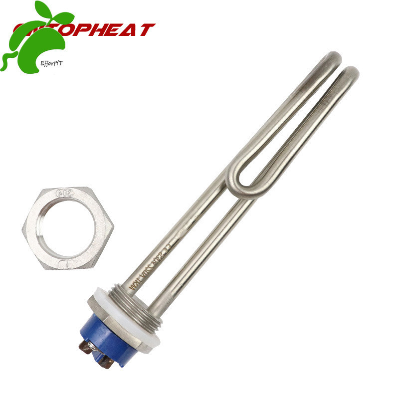 AZJ SUS304 DN25 1"BSP 32mm Thread 220v/380v 1KW/2KW/3KW/4KW Tube Heater ...