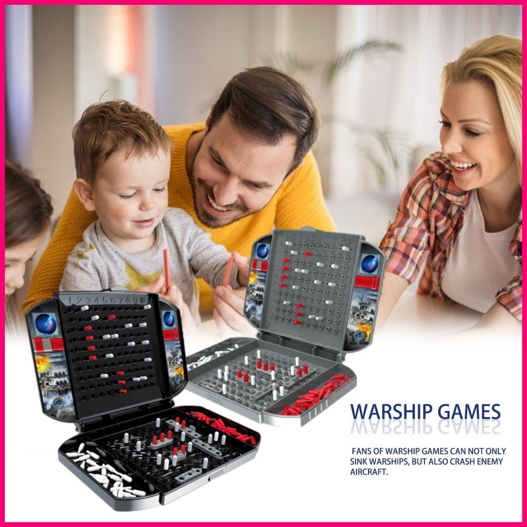 Battle Ships Game Board Game Small Strategy Board Game for Kids Parent ...