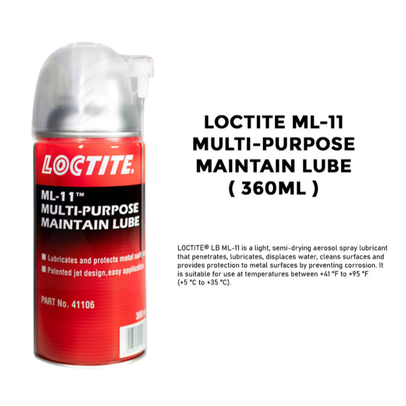 LOCTITE ML-11 MULTI-PURPOSE MAINTAIN LUBE 360ML | Shopee Philippines