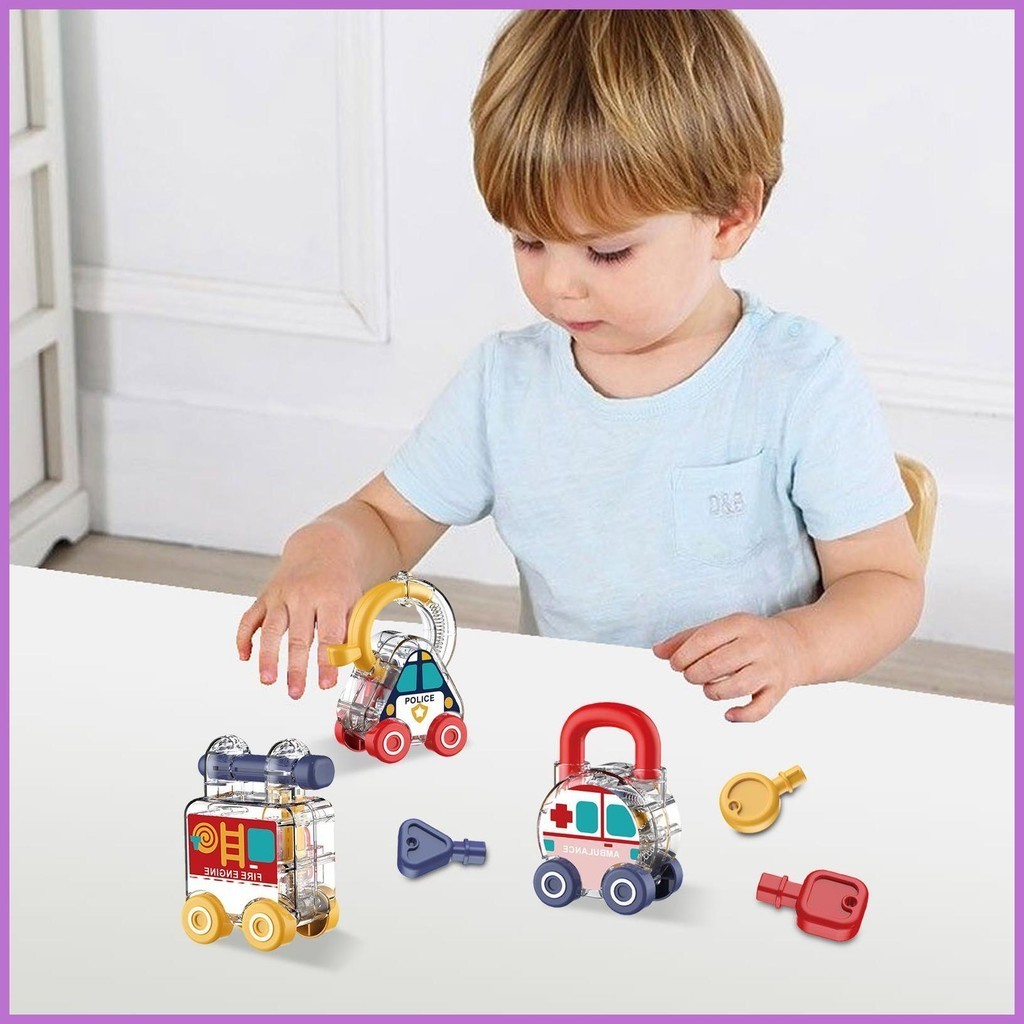 Lock and Key Toy for Kids Montessori Shape Matching Toys for Children ...