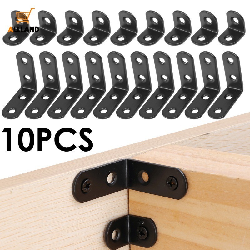 10 Pcs L-Shaped Corner Code Bracket Thicken Right Angle Corners Brace ...