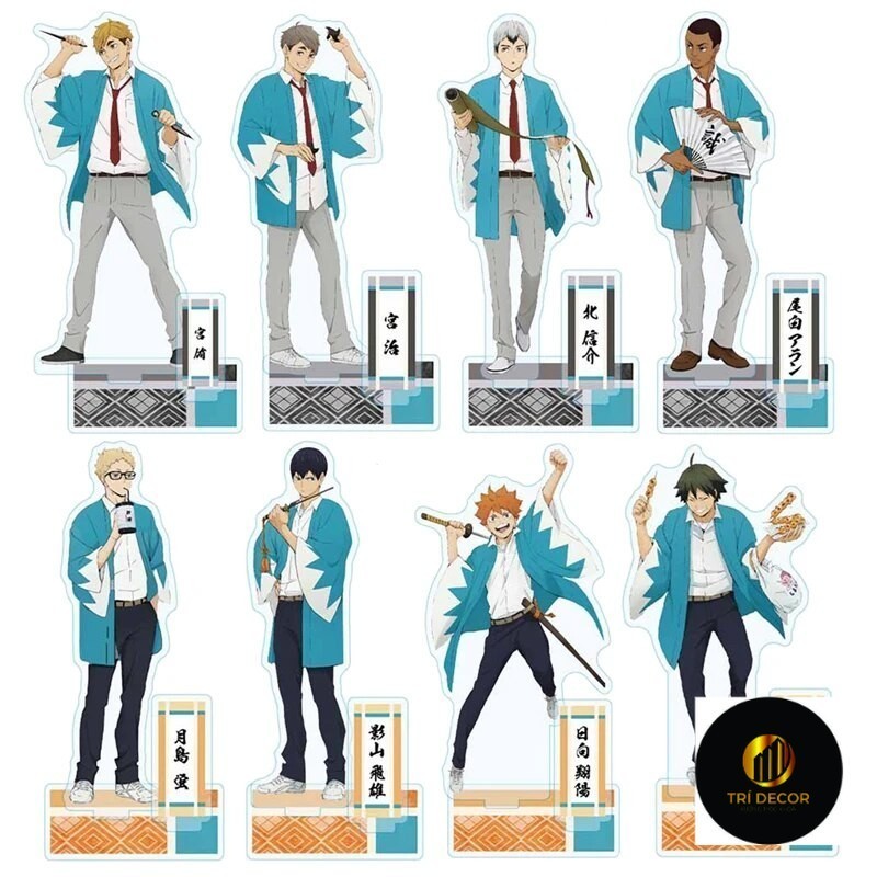 Standee model Haikyuu Hinata Shoyo Tobio Kenma Kuroo Akaashi Kotaro Kei ...