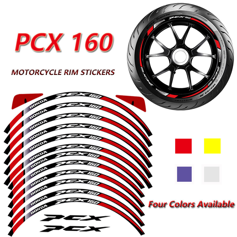 Motorcycle Wheel Stickers Outer Wheel Rim Sticker Tire Film Border ...