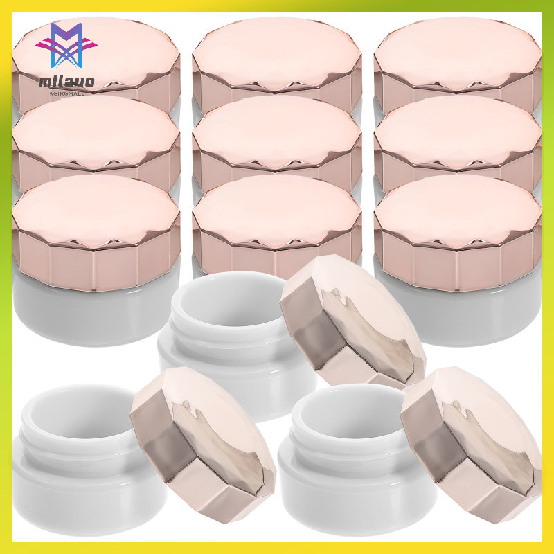 12 Pcs Face Cream Pump Jar Moisturizing Box Small Plastic Container ...