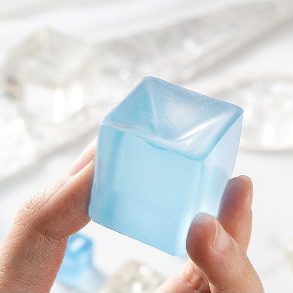 TPR Mini Mochi Ice Block Stress Ball Toy Anti Stress Cube Squeeze ...