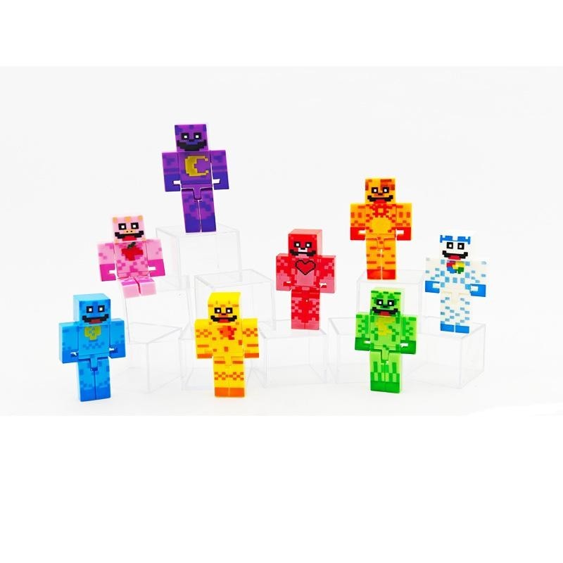 8pcs Building block dolls smiling critters catnap animal | Shopee ...