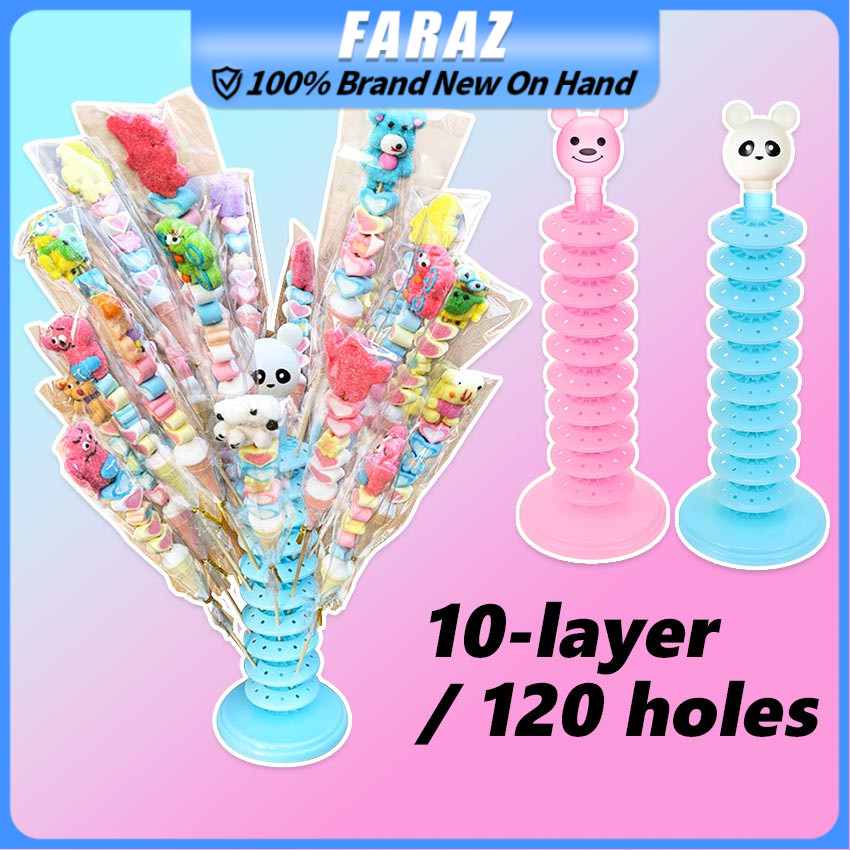 10-Layer Lollipop Holder Stand Adjustable Tree Rack Tower Porous ...