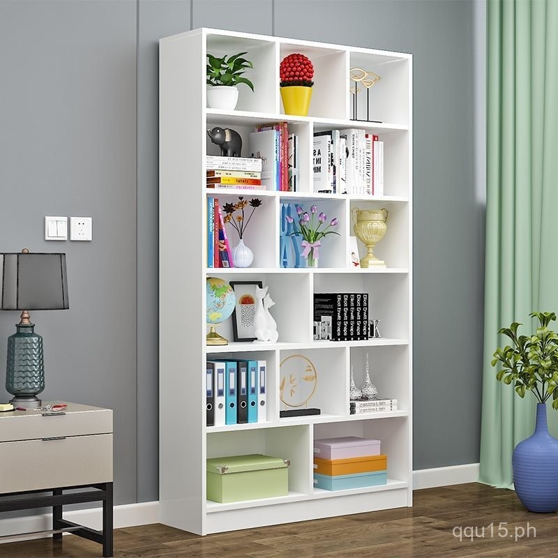 Bookshelf Solid Wood Bookshelf Floor Storage Cabinet Nordic Simple ...
