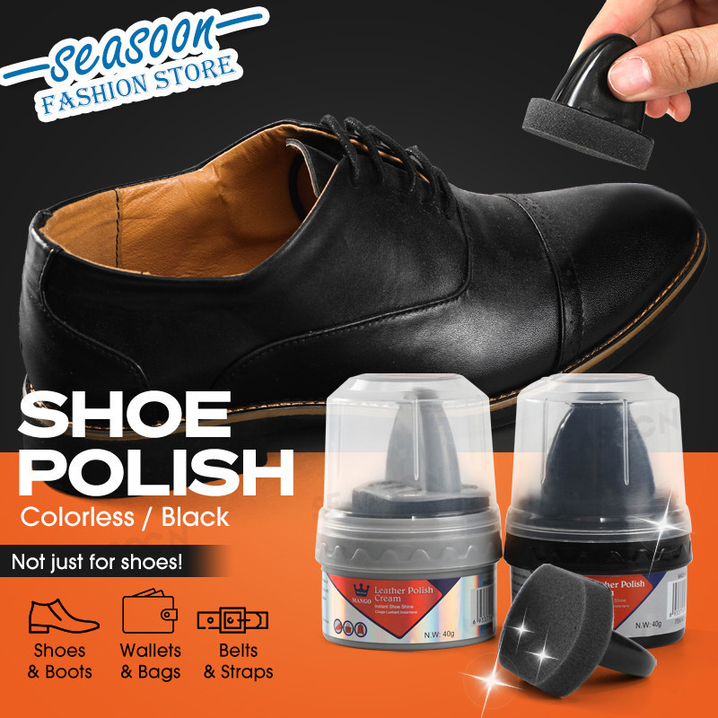 Leather Shoe Polish Free Brush Tool Colorless Leather care shoe Cleaner ...