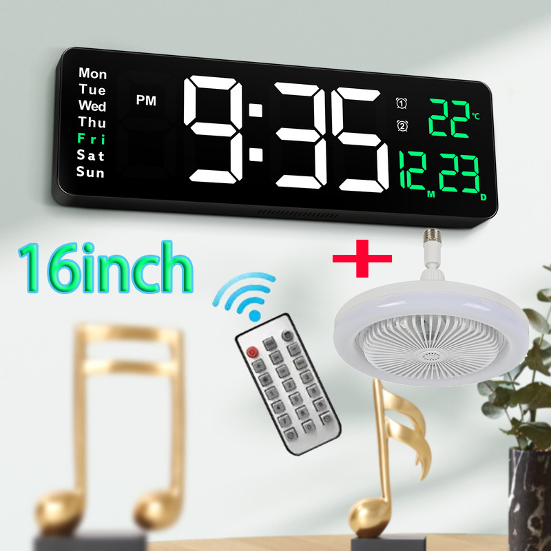 NEW UPGRADED Large Time Digit Led Digital Alarm Clock LED Digital ...