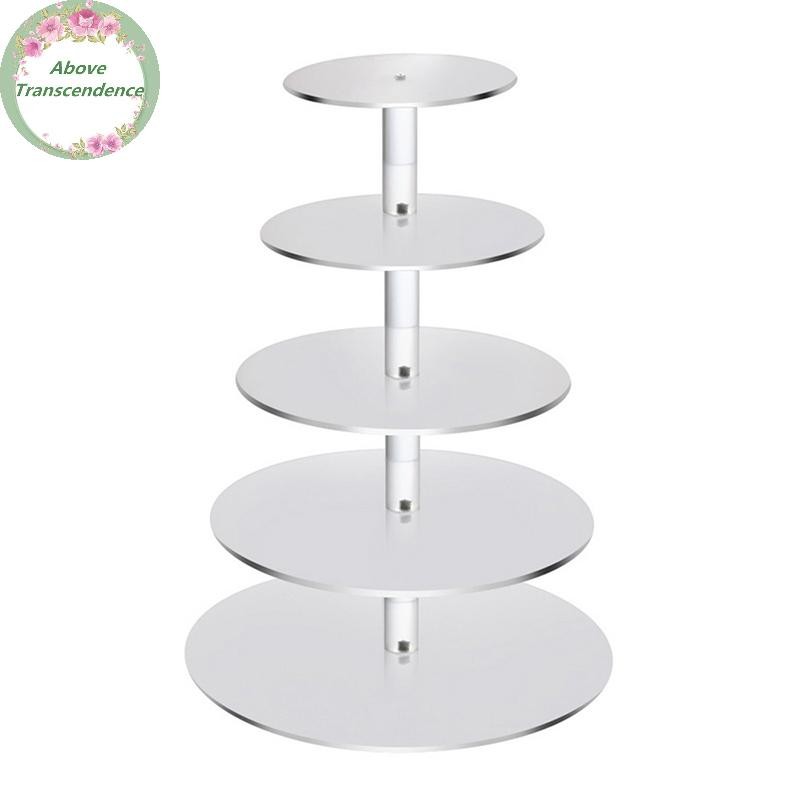Above 6 Tier Transparent Acrylic Cake Stand Wedding Birthday Party Cake ...
