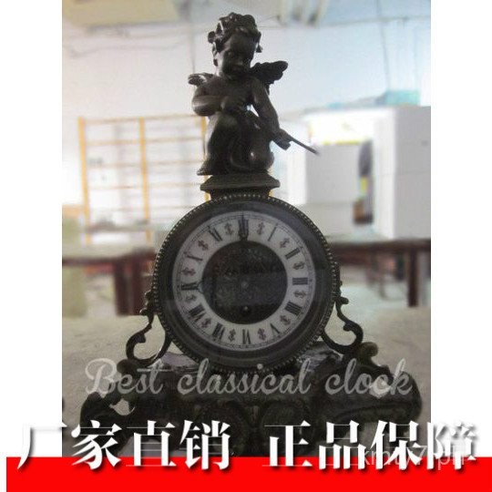 Antique-style Distressed Cast Copper Clock|Vintage Wind-Up Antique ...