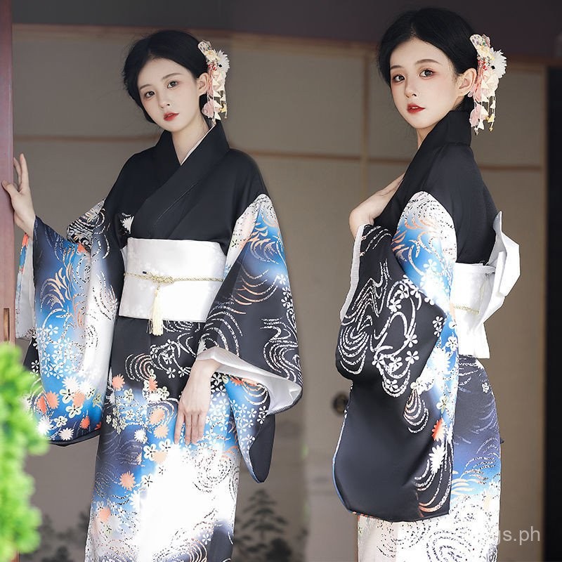[44%Repurchase Rate]Divine Maiden Kimono for Women Dark Style Improved ...