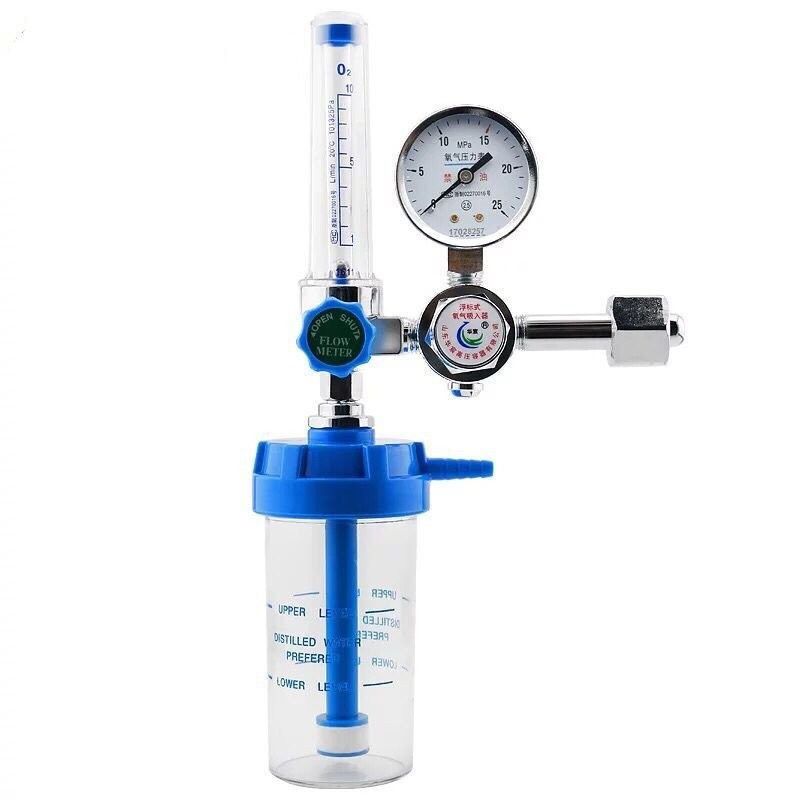 Huachen Medical Oxygen Inhaler Home Flow Meter Pressure Gauge Float ...