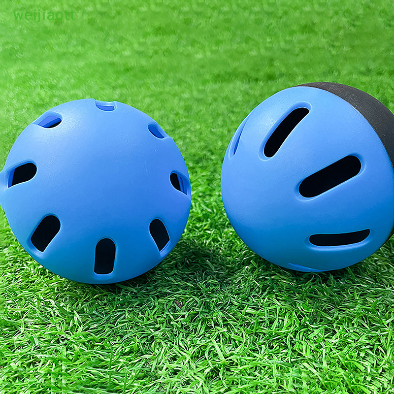 weijiaott Baseballs Practice Balls Softball Training Plastic 16 Holes ...