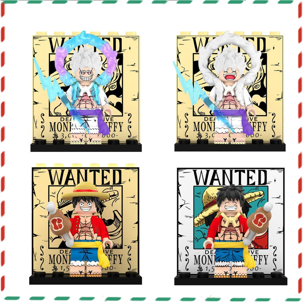 Educational building blocks Anime series assembled minifigure Luffy ...