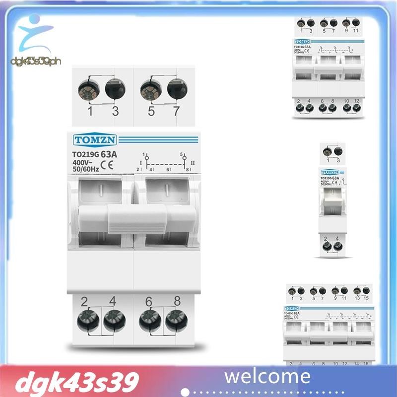 [Pretty] TOMZN 63A MTS Dual Power Manual Transfer Isolating Switch ...