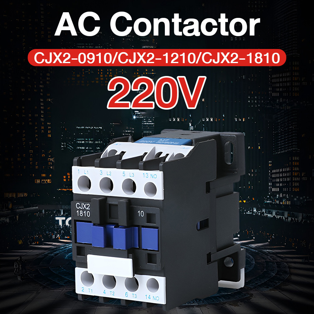CJX2-1810 AC contactor Magnetic Contactor CJX2-0910 CJX2-1210 CJX2-1810 220V 9A to 32A | Shopee ...