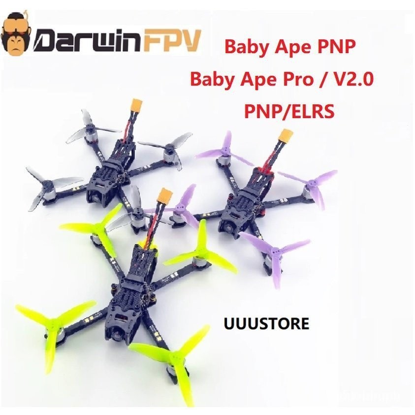 【In stock】DarwinFPV Baby Ape/Pro V2 ELRS 142mm 3 inch 2-3S FPV Racing ...