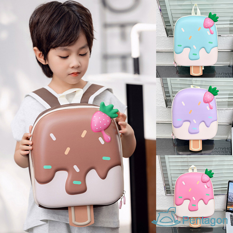 Kids Schoolbags Kindergarten Children Cartoon Ice Cream Egg Shell ...