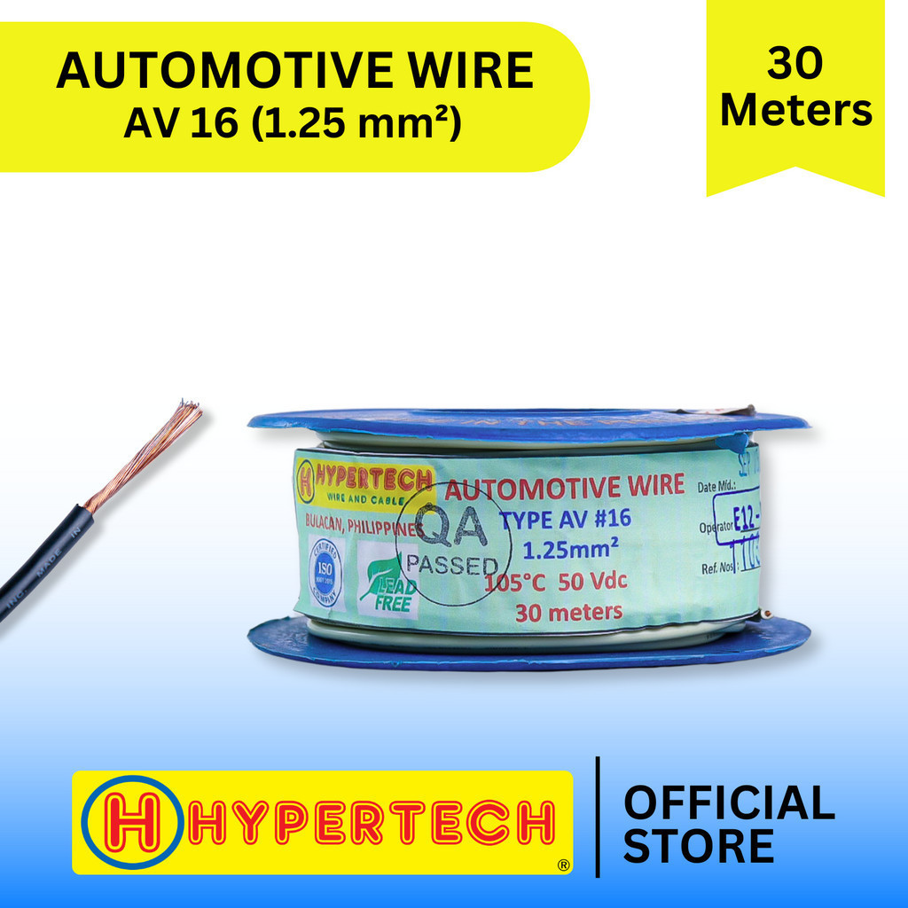 Hypertech AUTO WIRE # 16 30meters Automotive Pure Copper Electrical ...