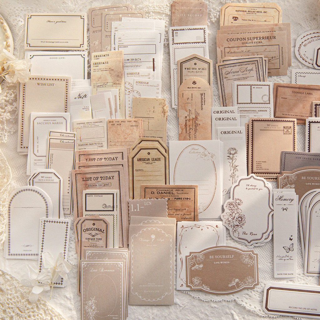 ENWEI 30 Pcs [Echoes From The Past Series] Vintage Journal Sticky Notes ...