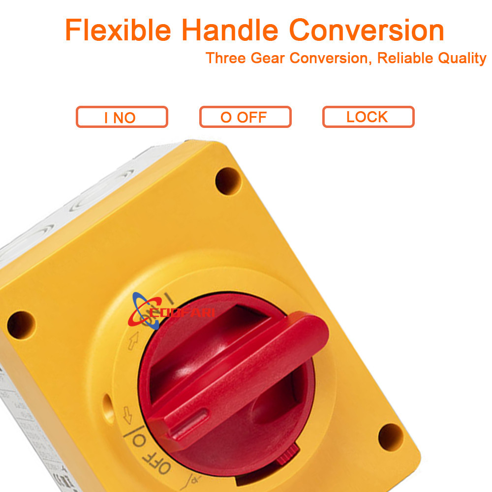 AC Isolator 415V AC 32A 63A IP66 Rating Solar Waterproof Isolator Switch | Shopee Philippines